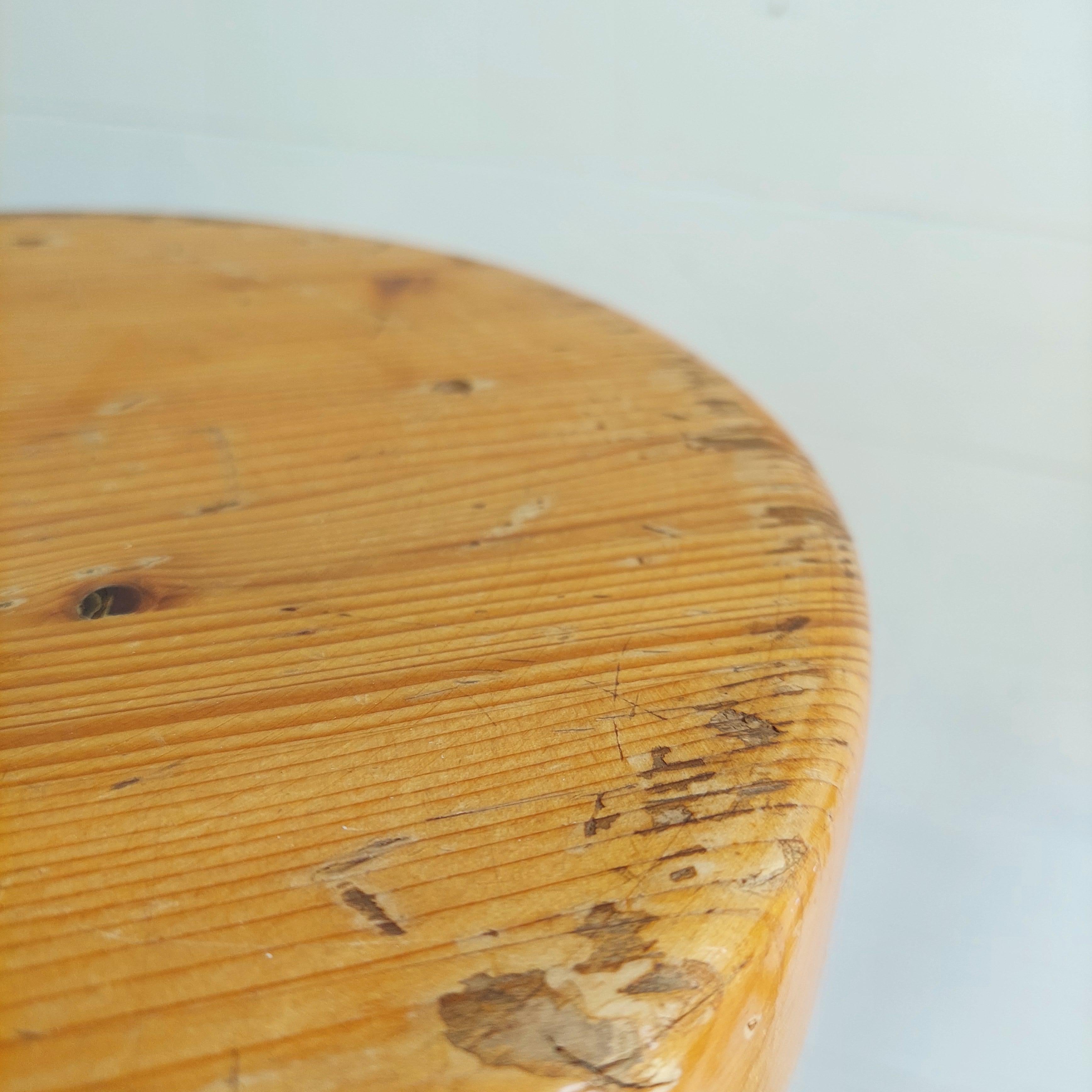 Mid Century Rustic Pine Bar High Stools, Set Of 2 Charlotte Perriand ...