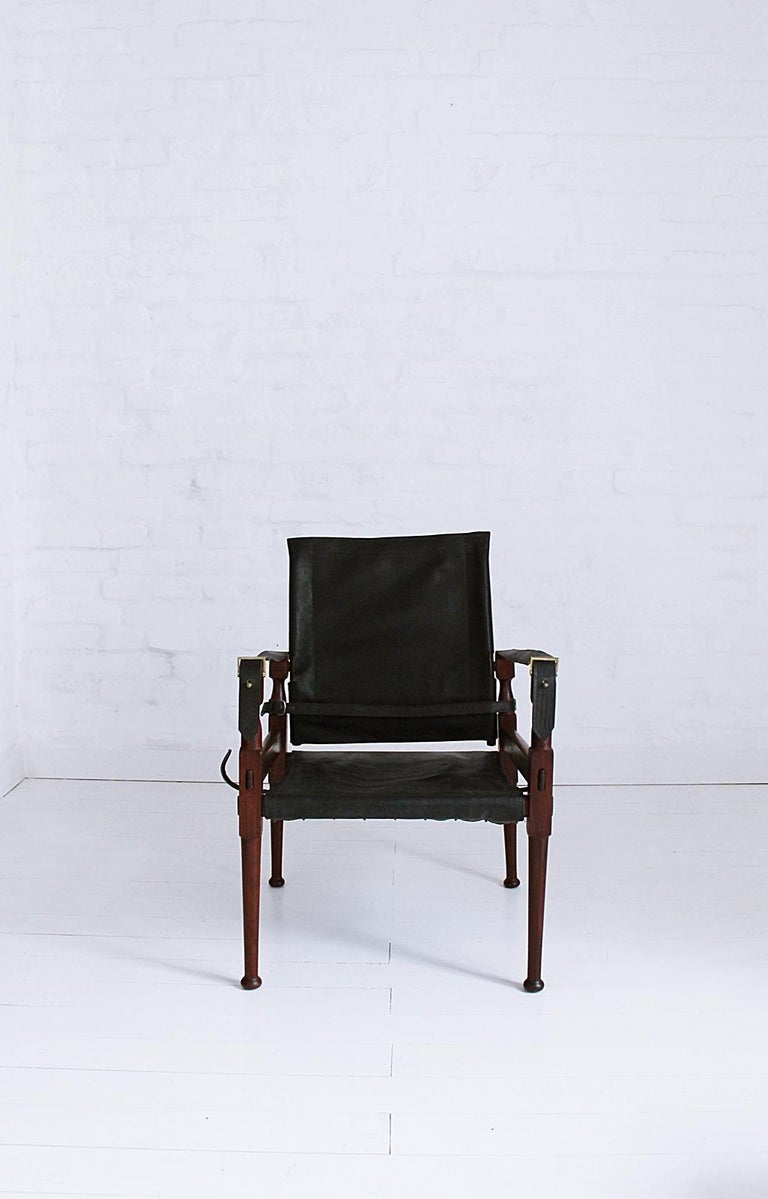 Midcentury Safari Chair by M. Hayat and Brothers, 1970s For Sale at 1stdibs