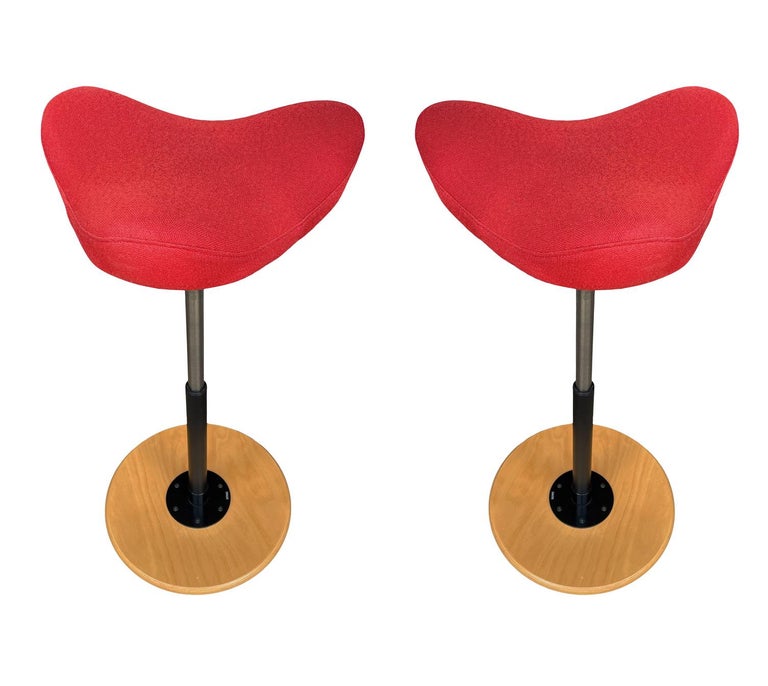 Mid Century Scandinavian Modern Adjustable Counter Stool or Bar Stool ...