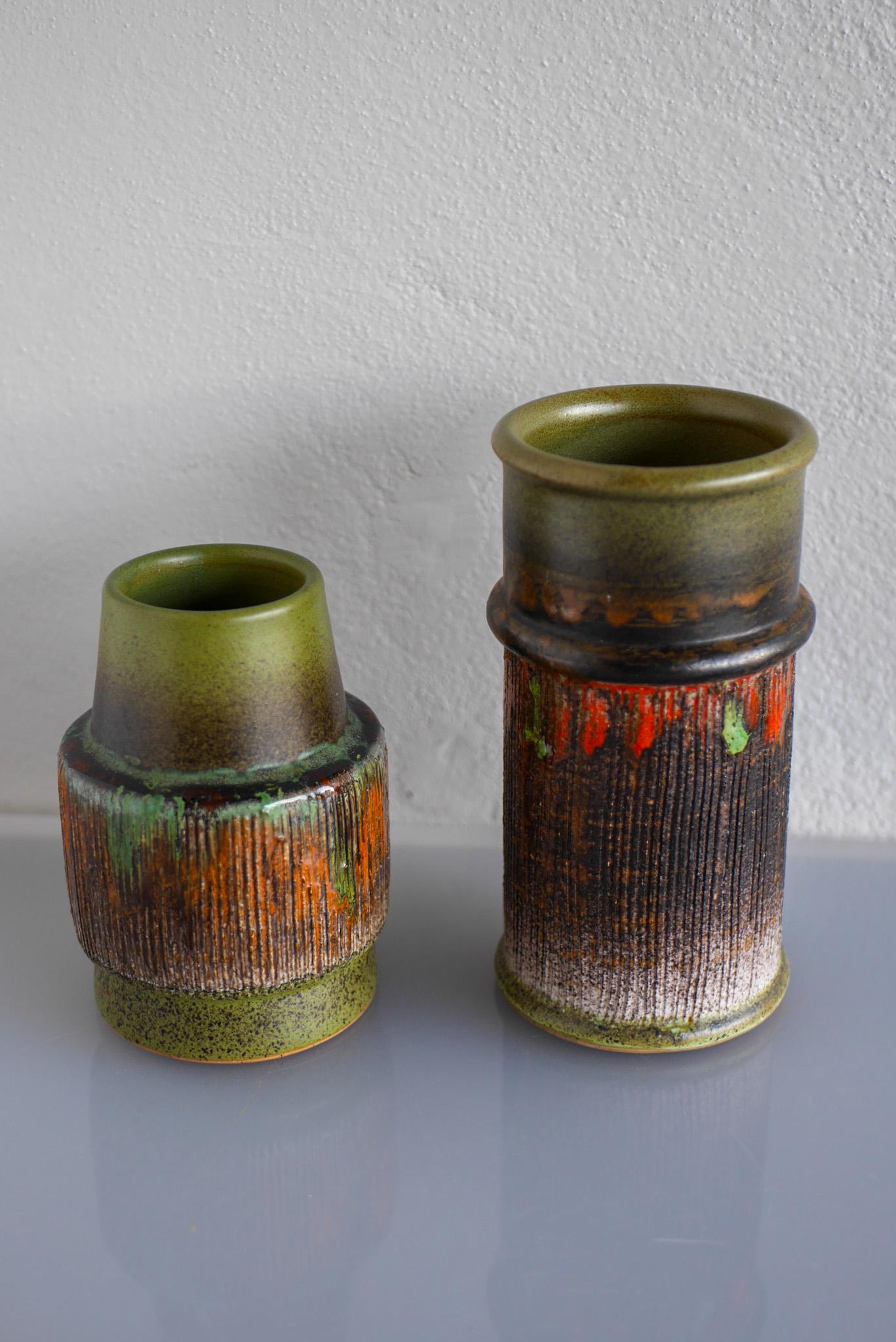 Mid-Century Scandinavian Modern Art Pottery Vases from Tilgmans, Sweden ...