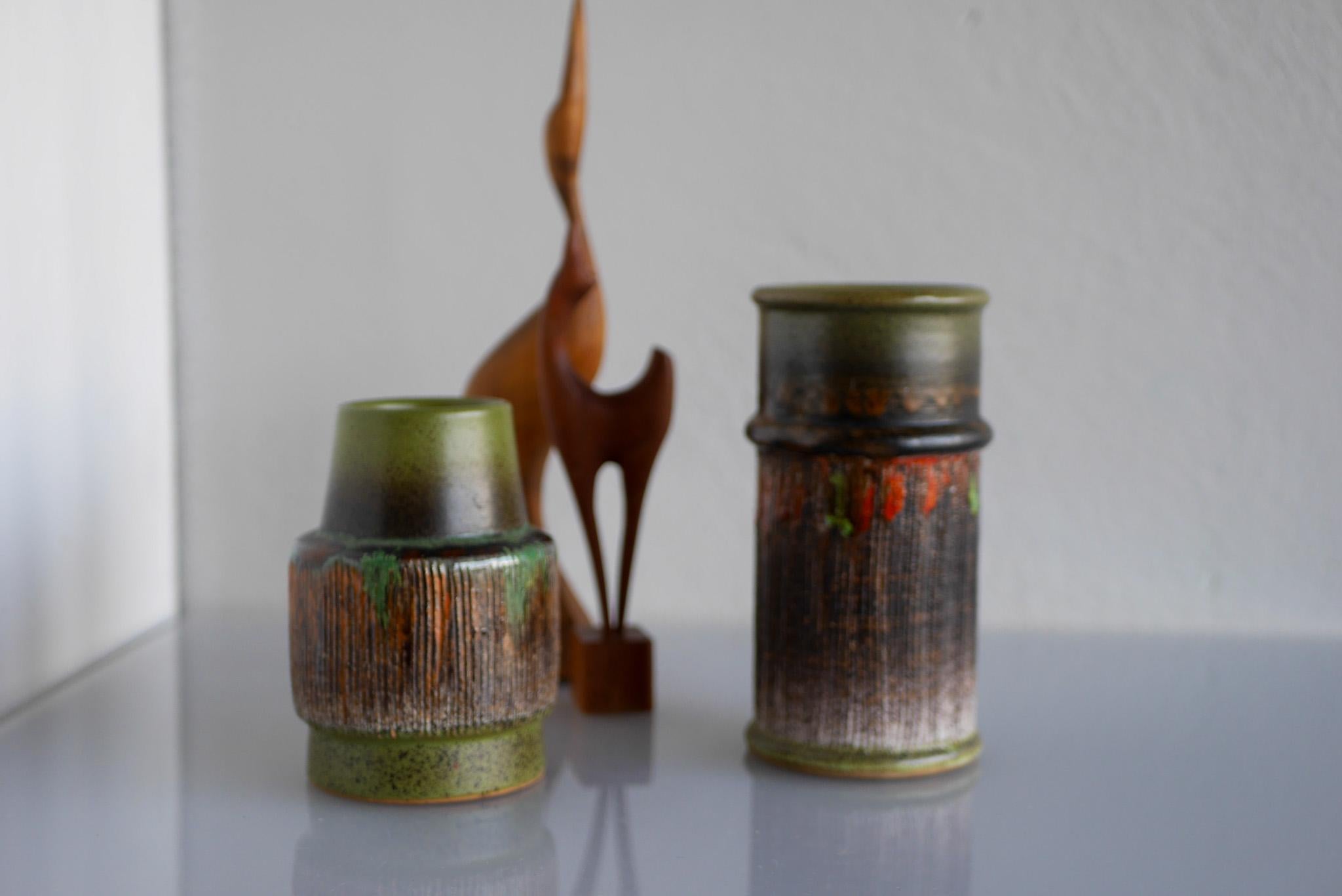 Mid-Century Scandinavian Modern Art Pottery Vases from Tilgmans, Sweden ...