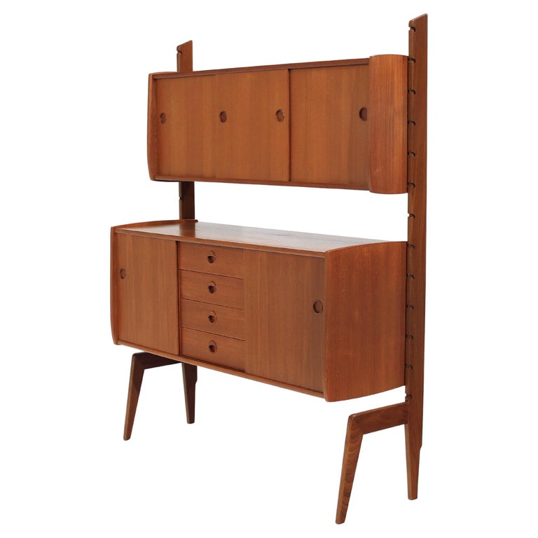 Mid Century Scandinavian Teak Bookcase at 1stDibs