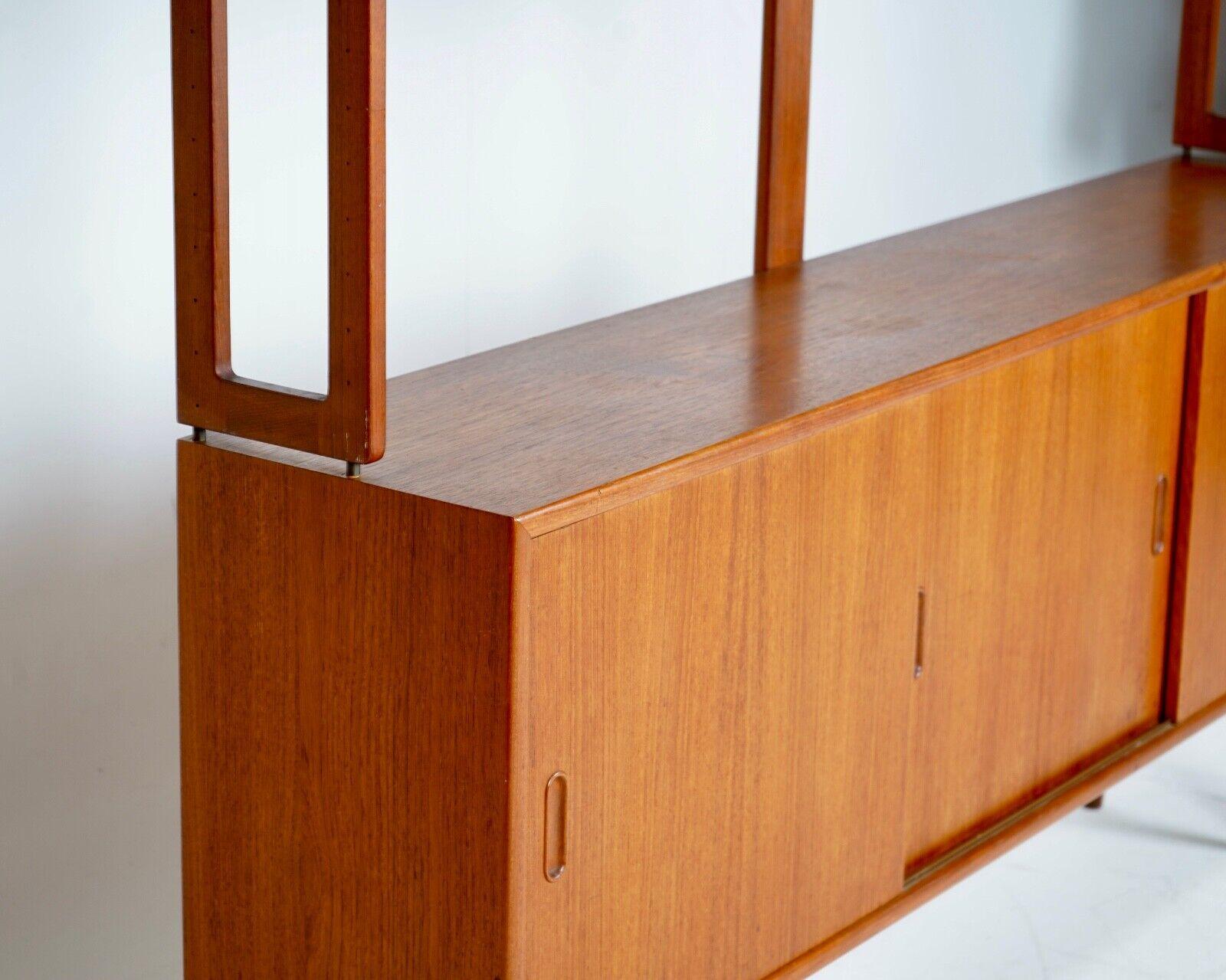 Mid Century Scandinavian Teak Sideboard Shelving Unit Stowaway London ...