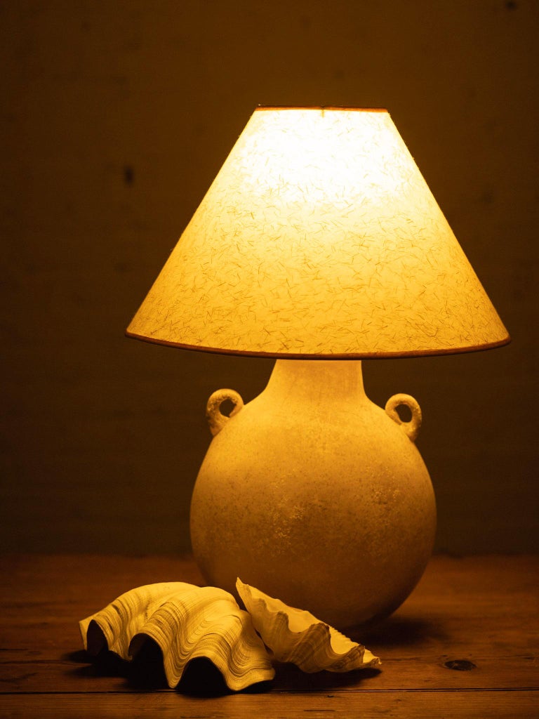 Mid Century Scavo Glass Lamp For Sale at 1stDibs