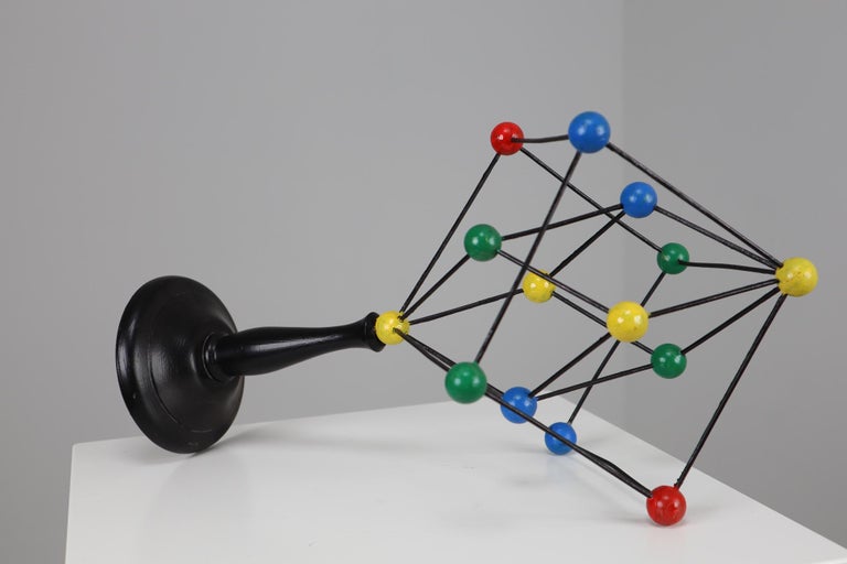 Mid-Century Scientific Crystal Molecular Model Czechoslovakia from the ...