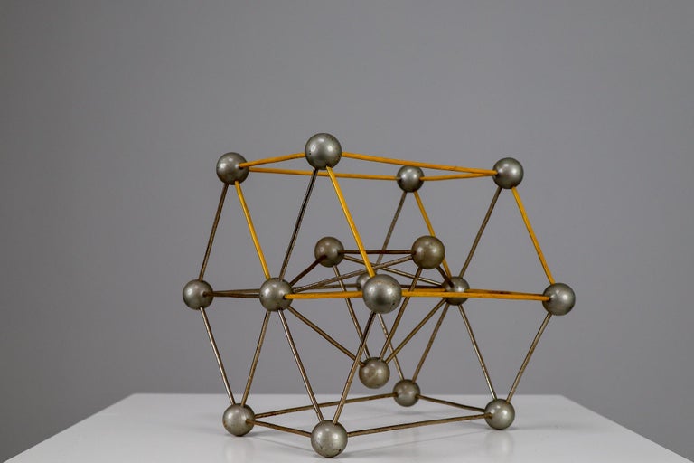 Mid-Century Scientific Crystal Molecular Model at 1stDibs
