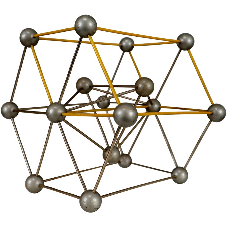Mid-Century Scientific Crystal Molecular Model at 1stDibs