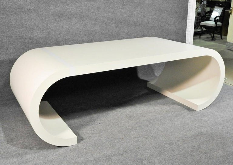 Midcentury Scrolled Desk For Sale at 1stDibs