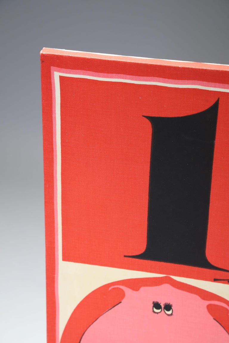 Midcentury Scuda Hippo Fabric Art at 1stDibs | scuda artist ...