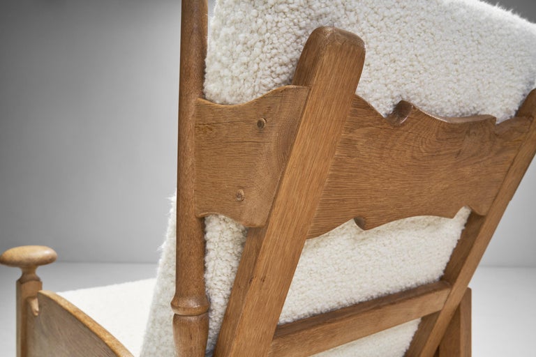 Mid-Century Sculpted Castle Chairs, Europe Ca 1960s For Sale at 1stDibs