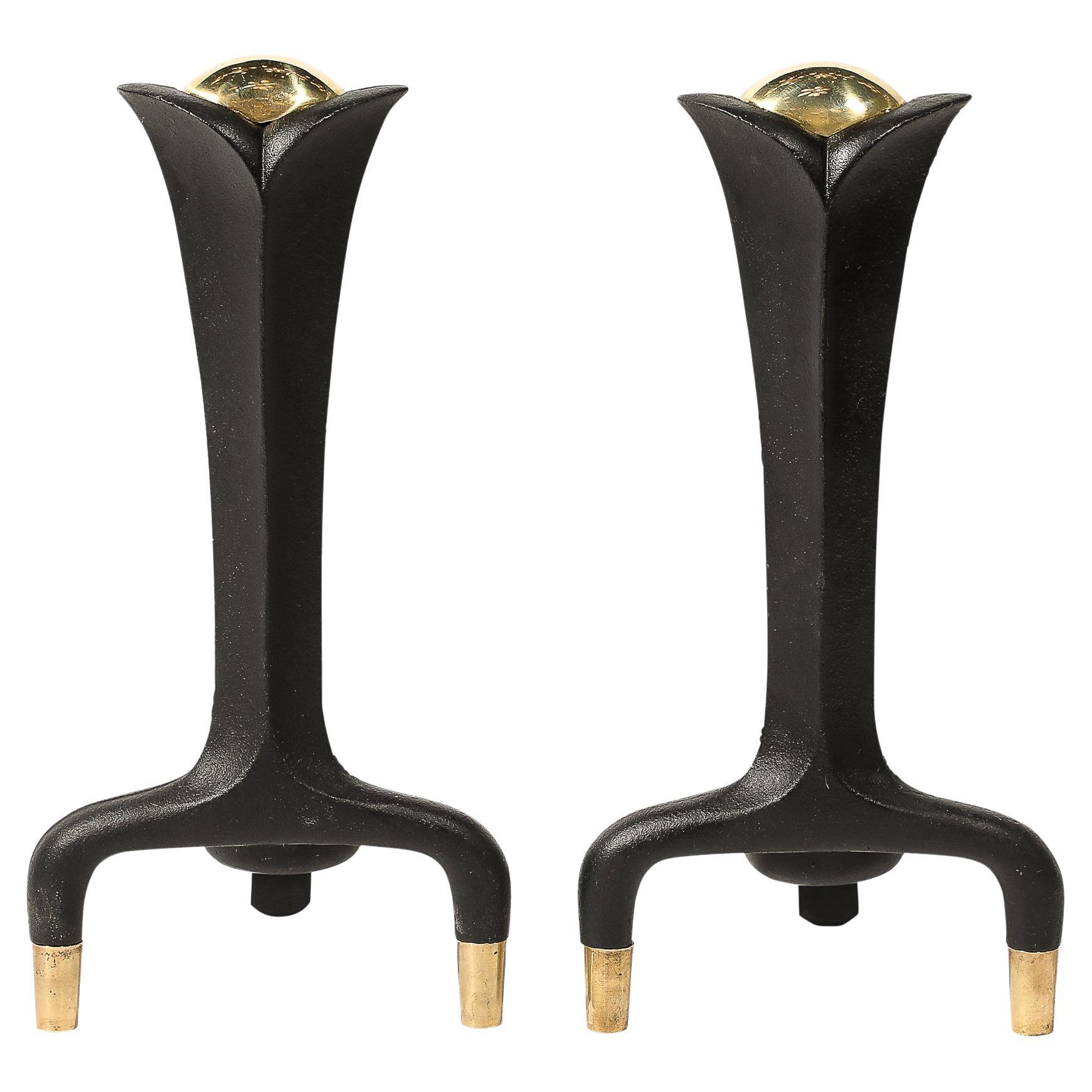 Mid-Century Modern Andirons - 117 For Sale at 1stDibs | mid century ...