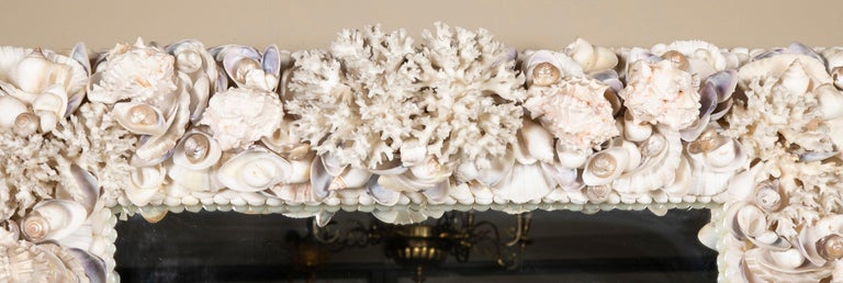 Midcentury Sea Shell and Coral Wall Mirror at 1stDibs