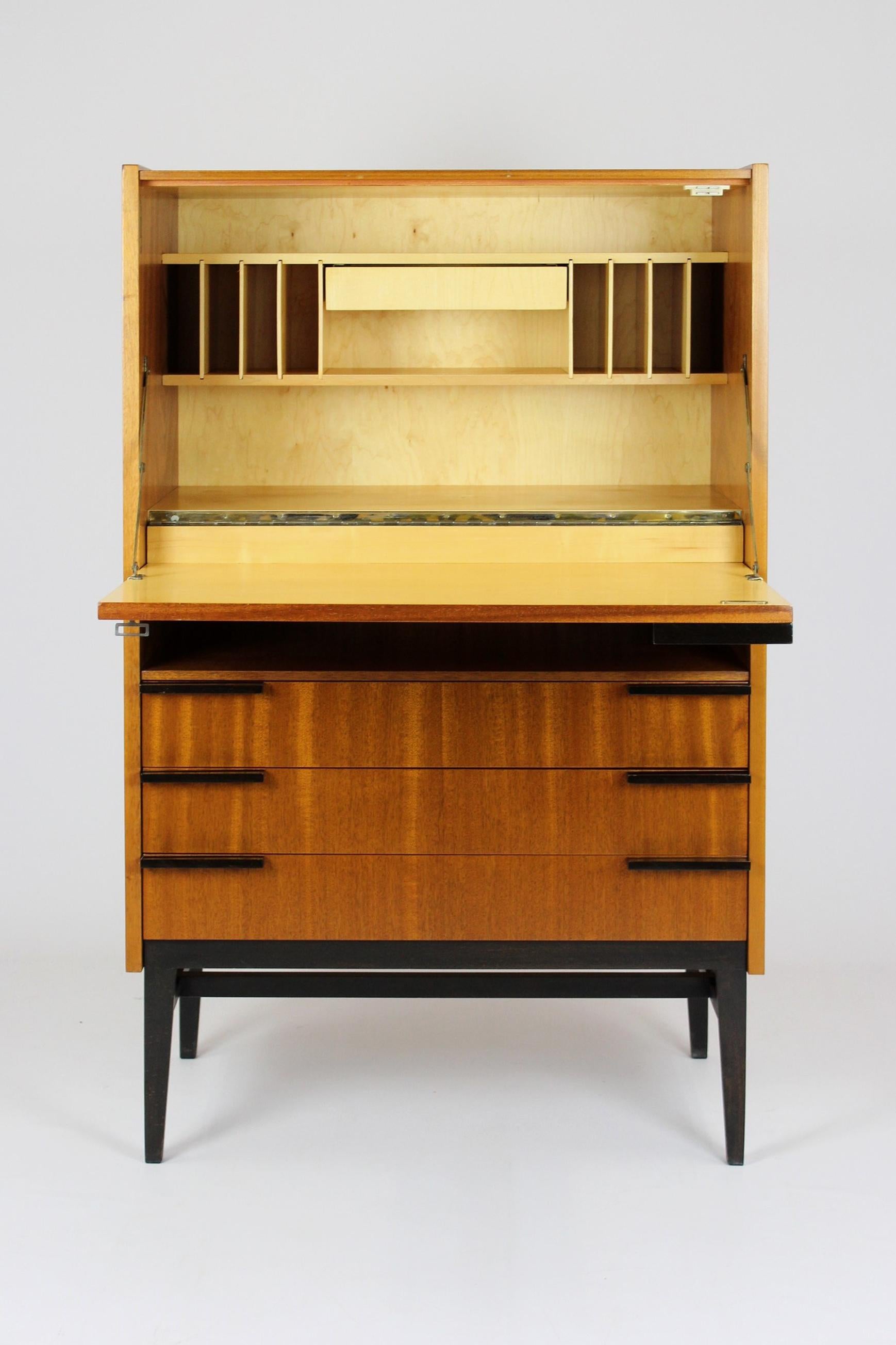 Midcentury Secretary Desk from Up Zavody, 1969 at 1stDibs