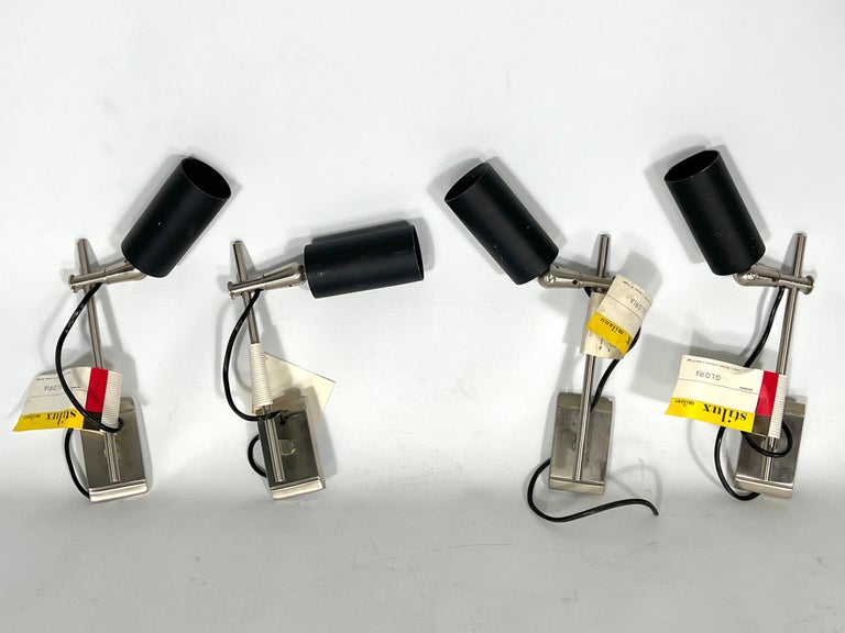 Mid-Century Set of Four Orientable Gloria Model Spotlights by Stilux ...