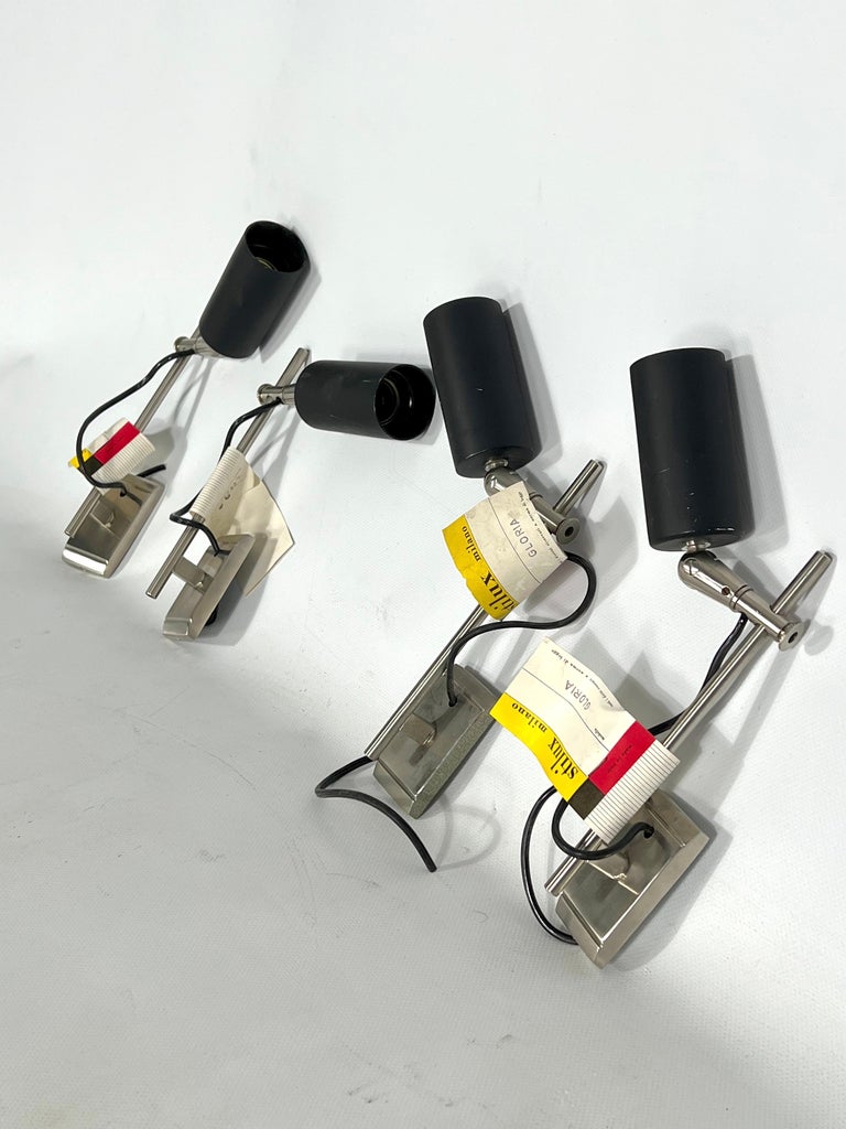 Mid-Century Set of Four Orientable Gloria Model Spotlights by Stilux ...