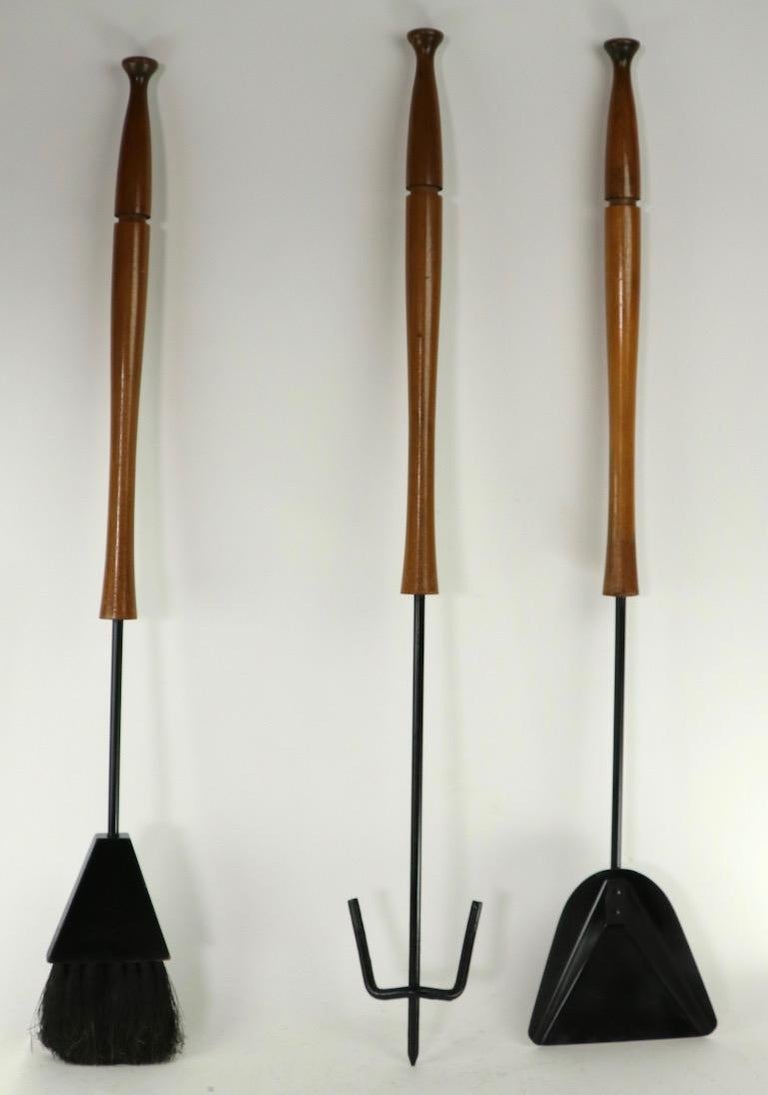 Mid Century Seymour Fireplace Tool Set at 1stDibs