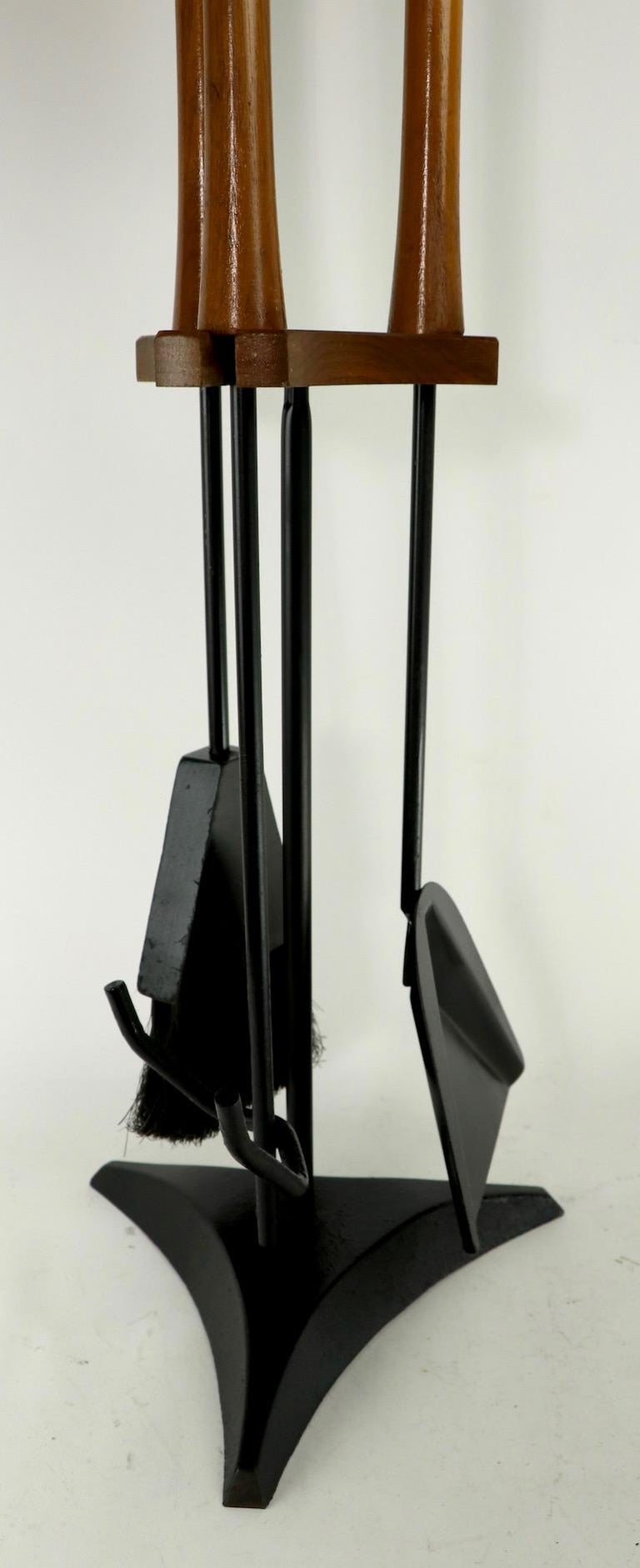 Mid Century Seymour Fireplace Tool Set at 1stDibs