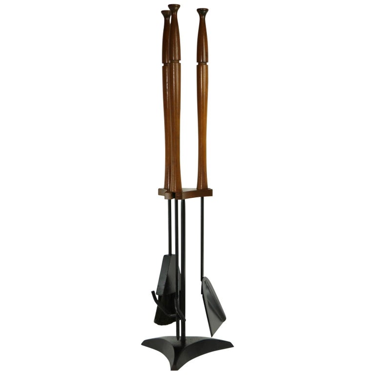 Mid Century Seymour Fireplace Tool Set at 1stDibs