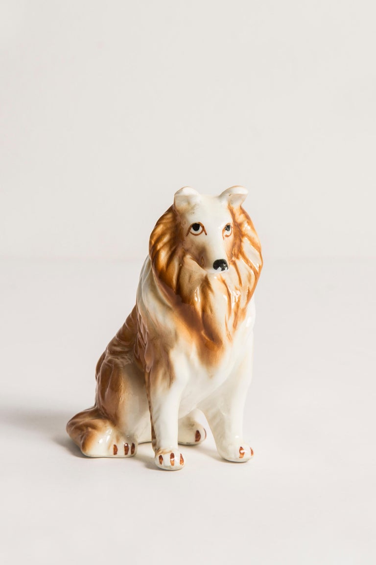 Midcentury Sheltie Shetland Lassie Collie Ceramic Dog Sculpture, Europe ...