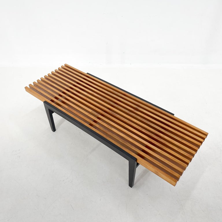 Mid-century Slat Bench, Plant Stand, 1960's at 1stDibs
