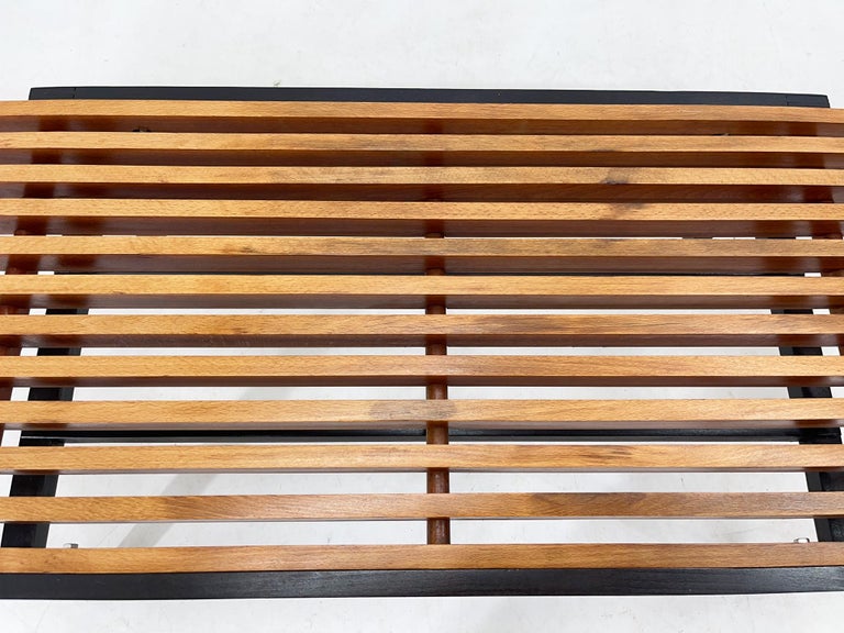 Mid-century Slat Bench, Plant Stand, 1960's at 1stDibs