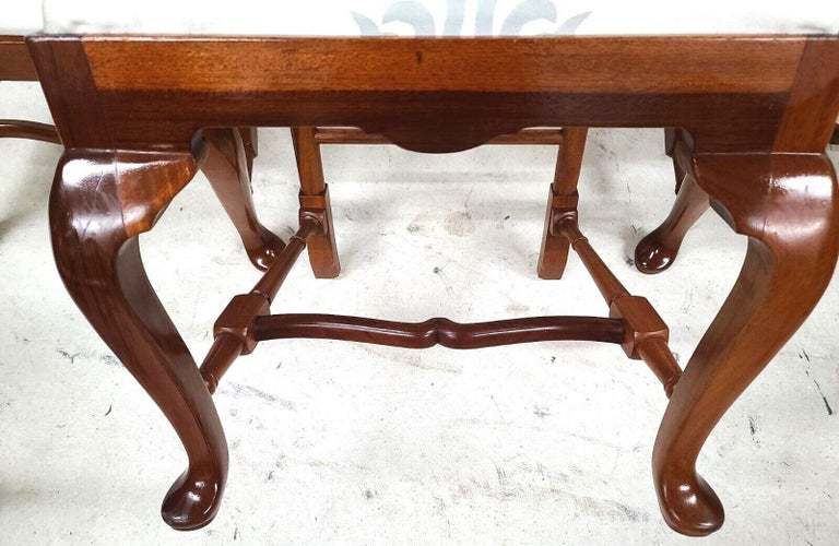 Mid Century Solid Cherry Queen Anne Dining Chairs, Set of 6 For Sale at ...