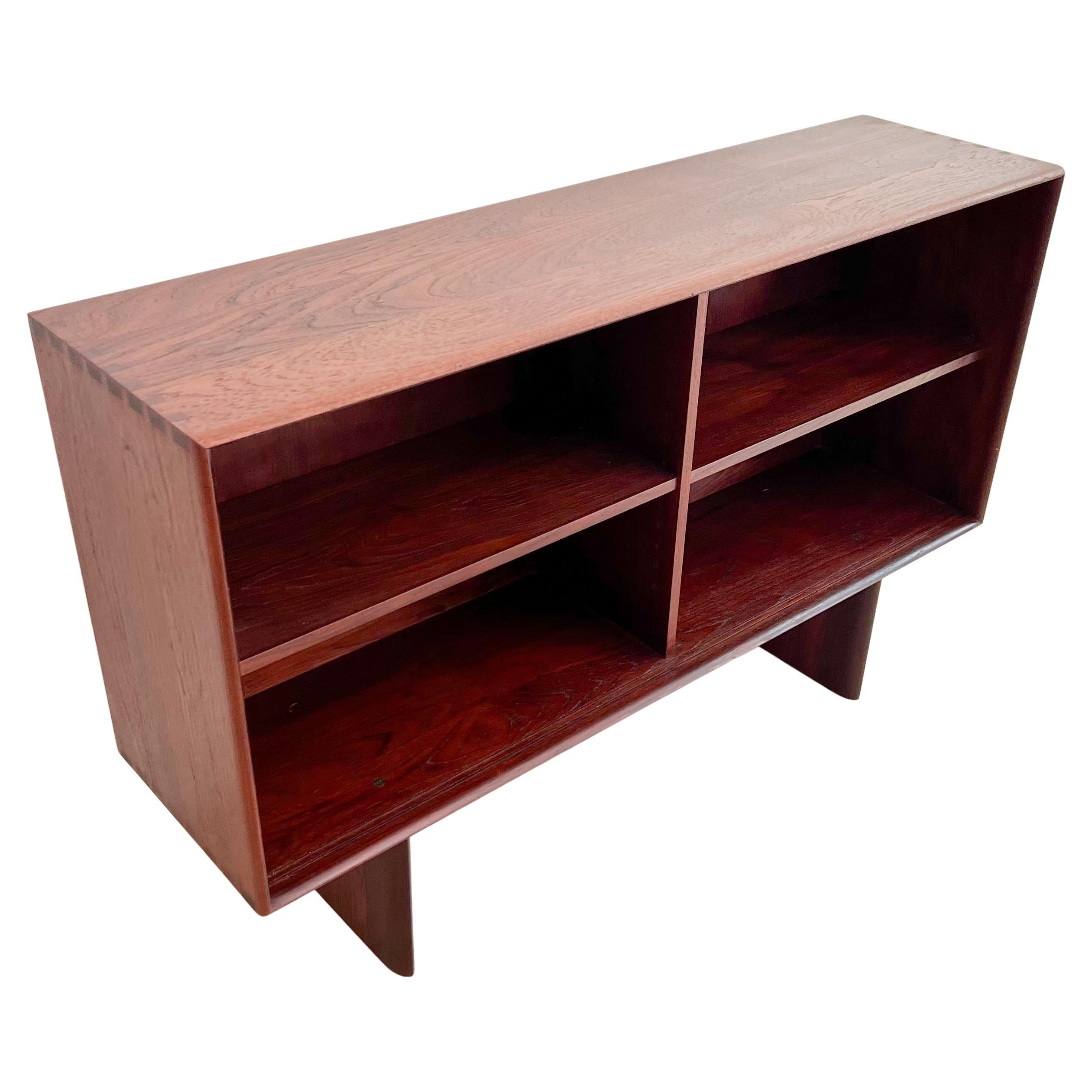 Mid Century Solid Teak Curio by Johannes Aasbjerg For Sale at 1stDibs