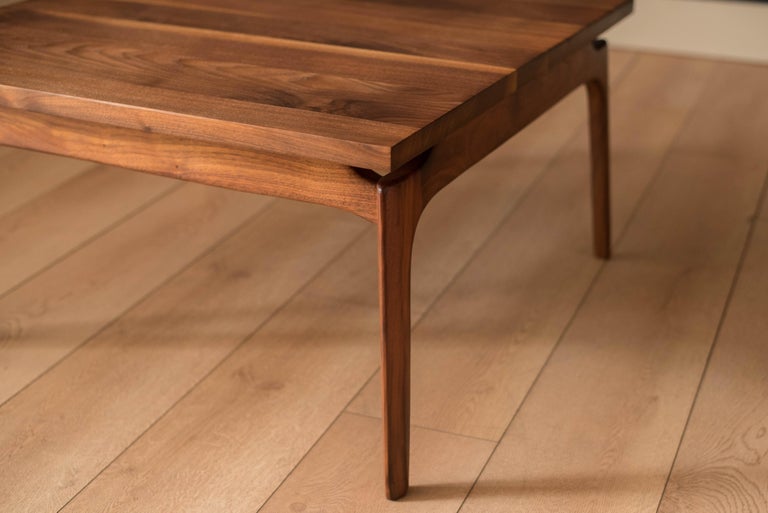 Mid Century Solid Walnut Coffee Table at 1stDibs