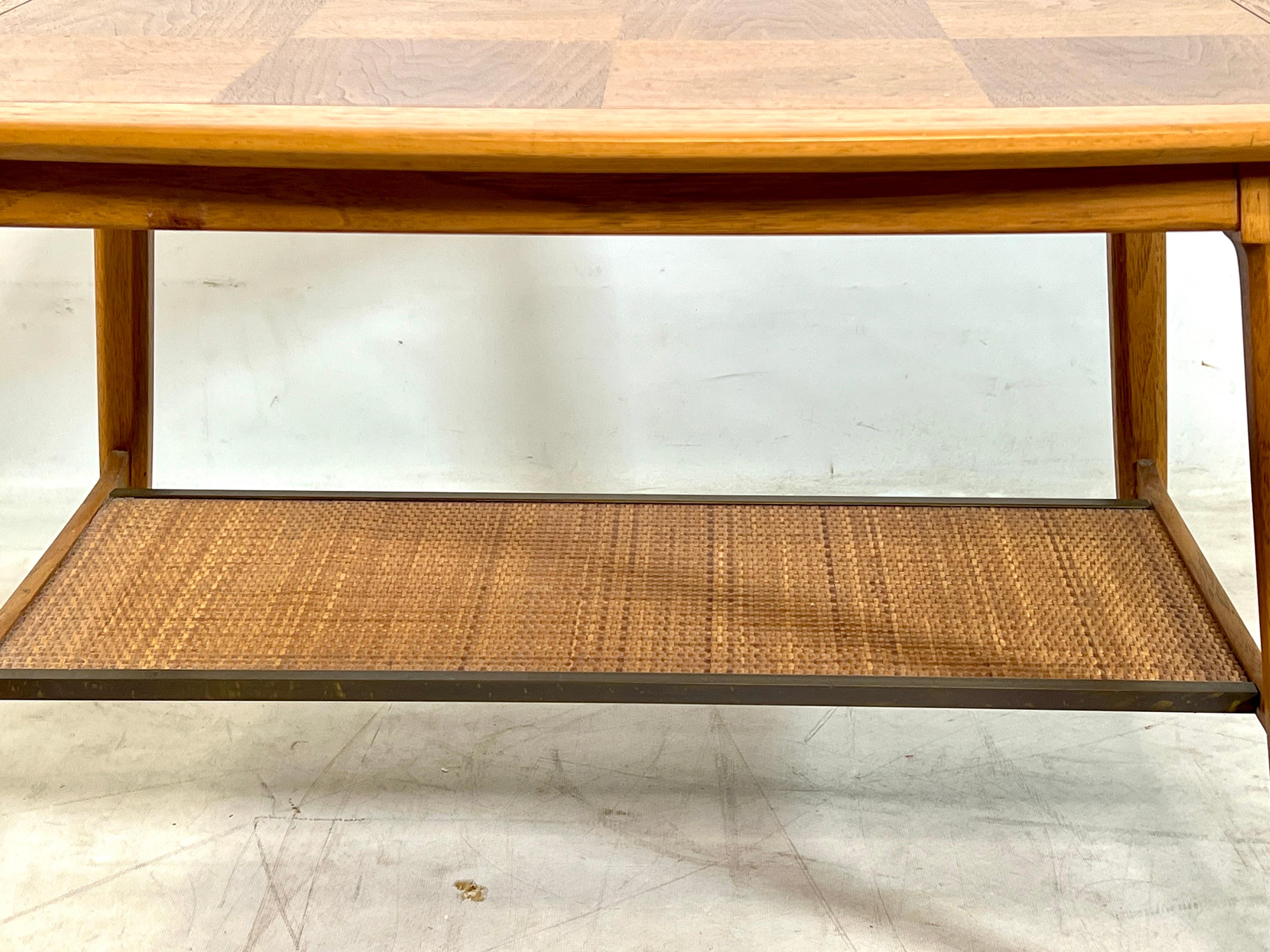 Mid Century Sophisticate by Tomlinson Caned Side Table at 1stDibs