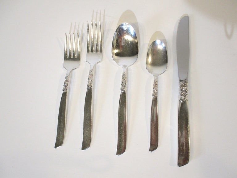 Mid-Century South Seas Silverplate Flatware Set for Community / Onedia ...