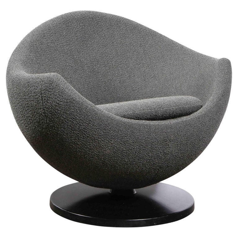 Mid-Century Space Age Modern Egg Form Chair in Holly Hunt Fabric For ...