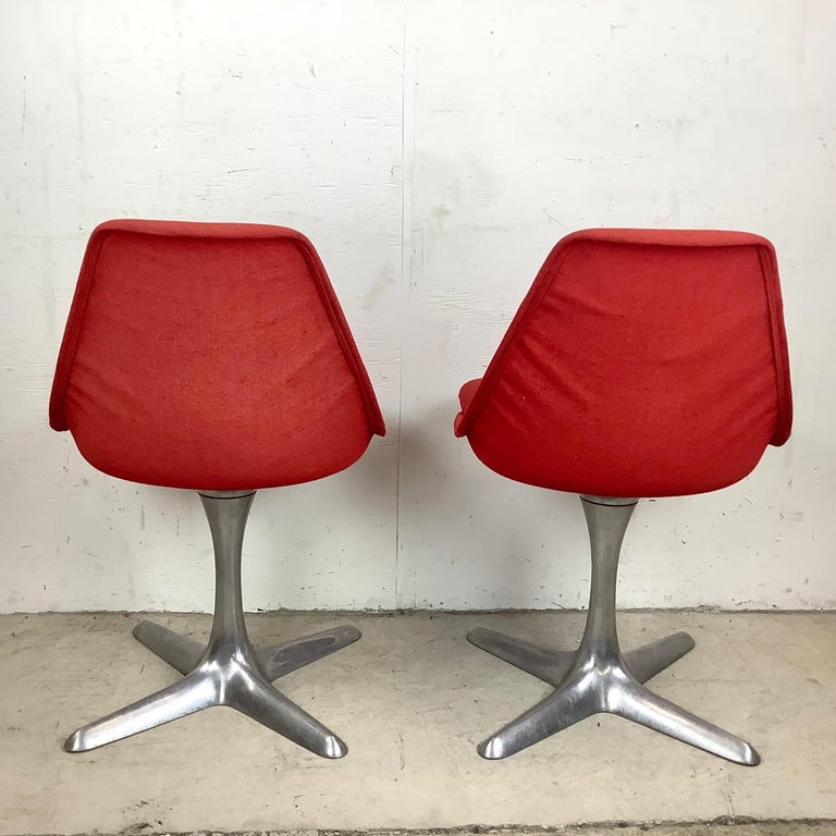 Mid Century Space Age Swivel Dining Chairs By Arkana For Sale At 1stdibs