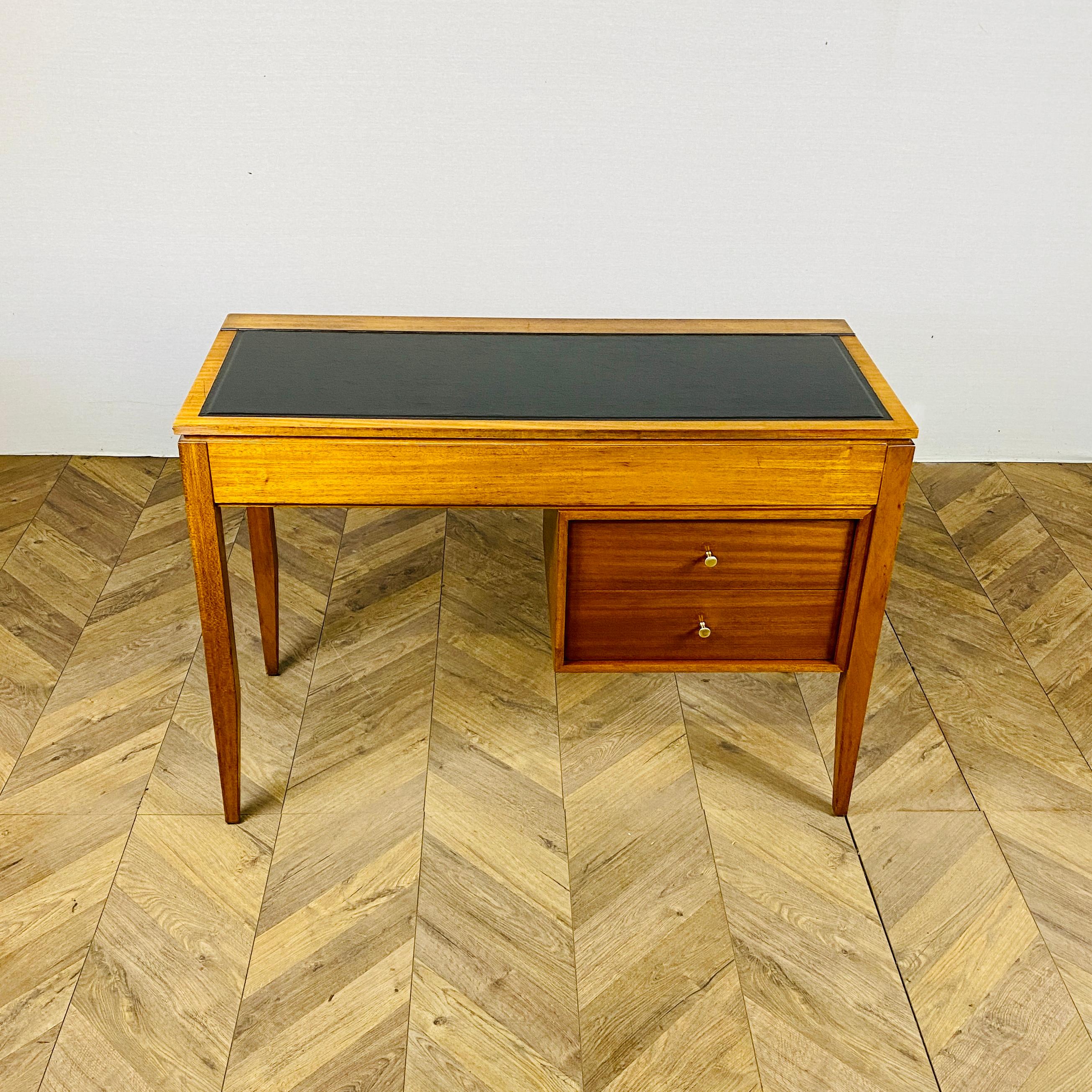 Mid Century, Space-Saving Teak Desk by Peter Hayward for Uniflex at 1stDibs