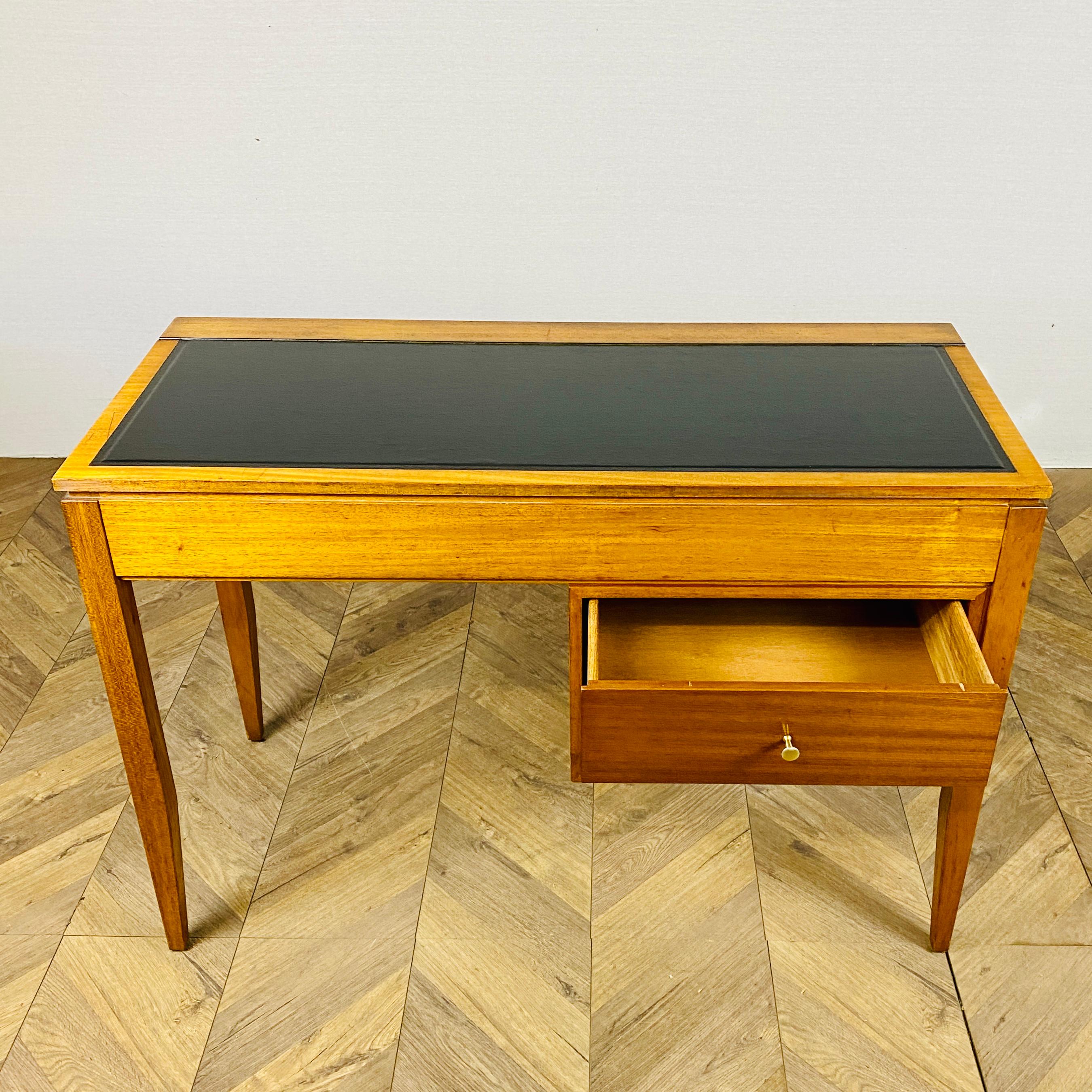 Mid Century, Space-Saving Teak Desk by Peter Hayward for Uniflex at 1stDibs