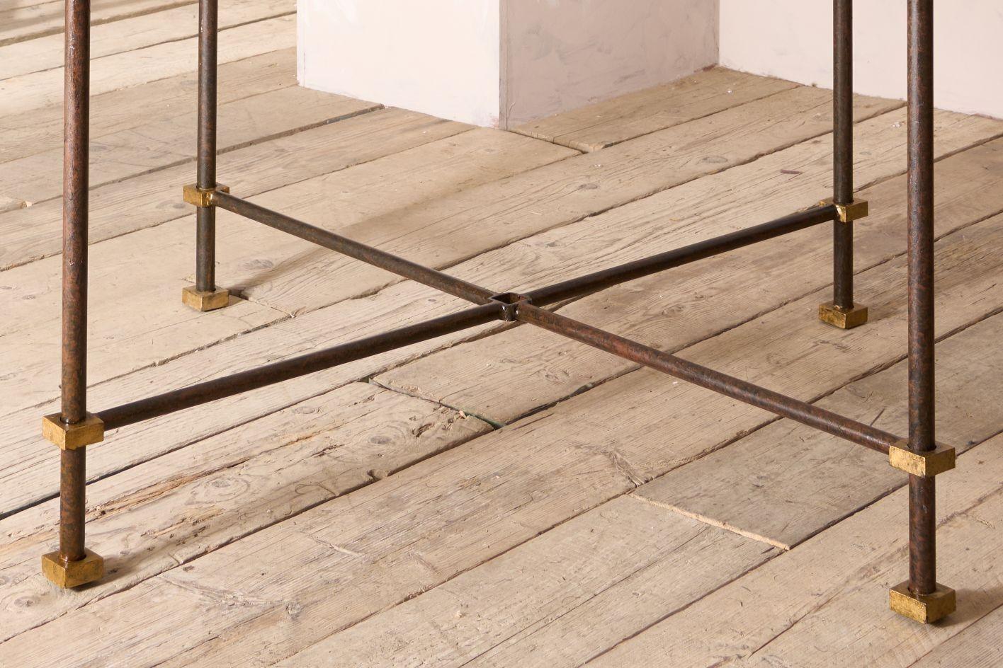 Mid century Spanish faux bronze and gilt metal centre table For Sale at ...