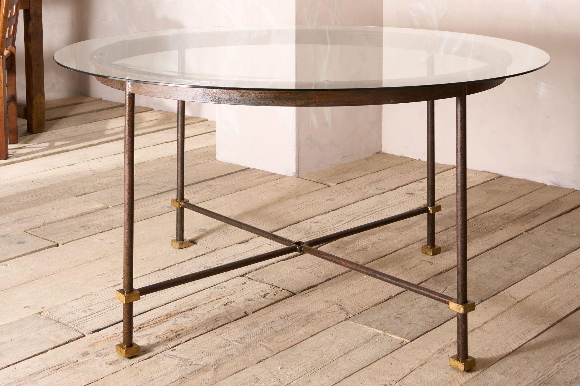 Mid century Spanish faux bronze and gilt metal centre table For Sale at ...
