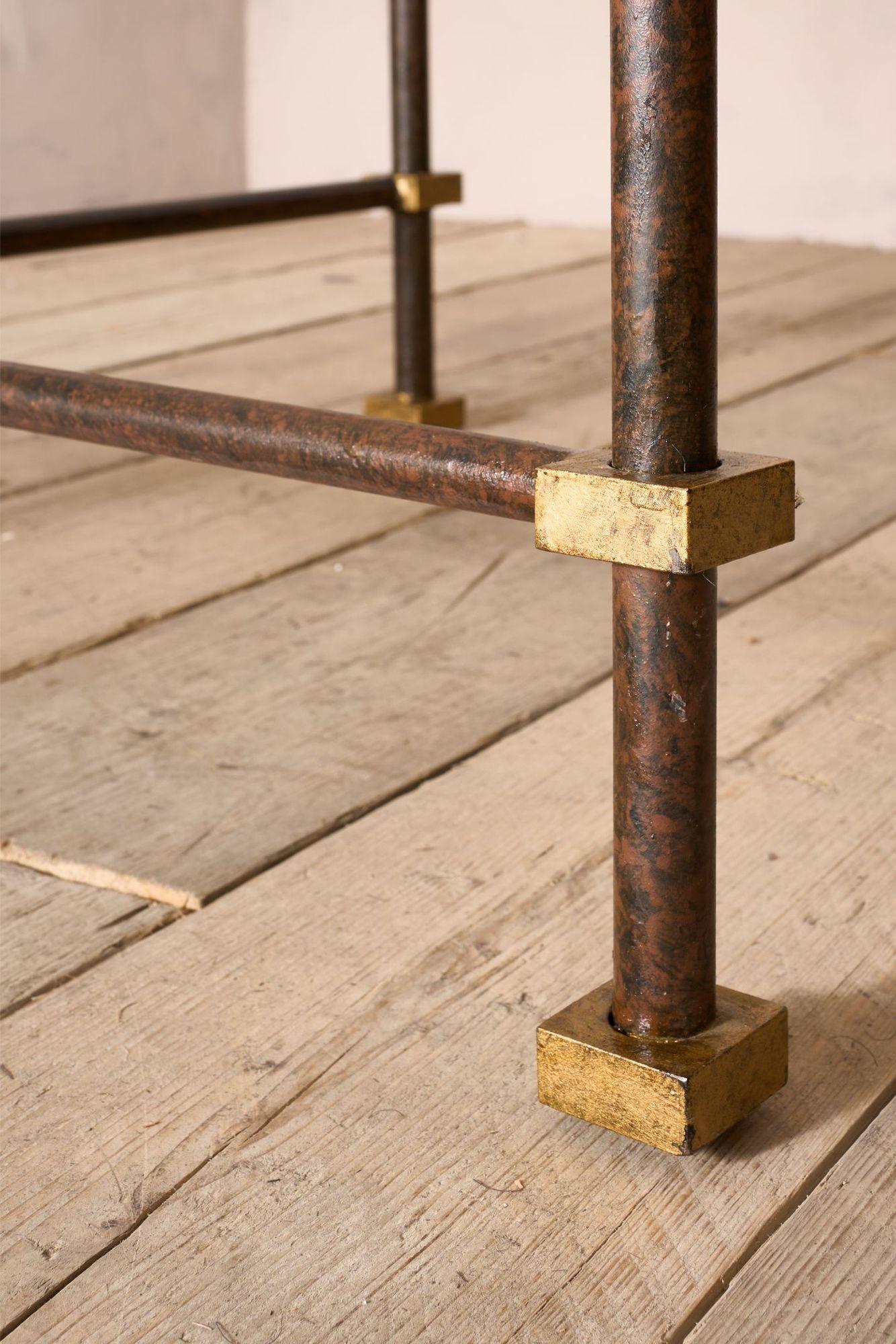 Mid century Spanish faux bronze and gilt metal centre table For Sale at ...