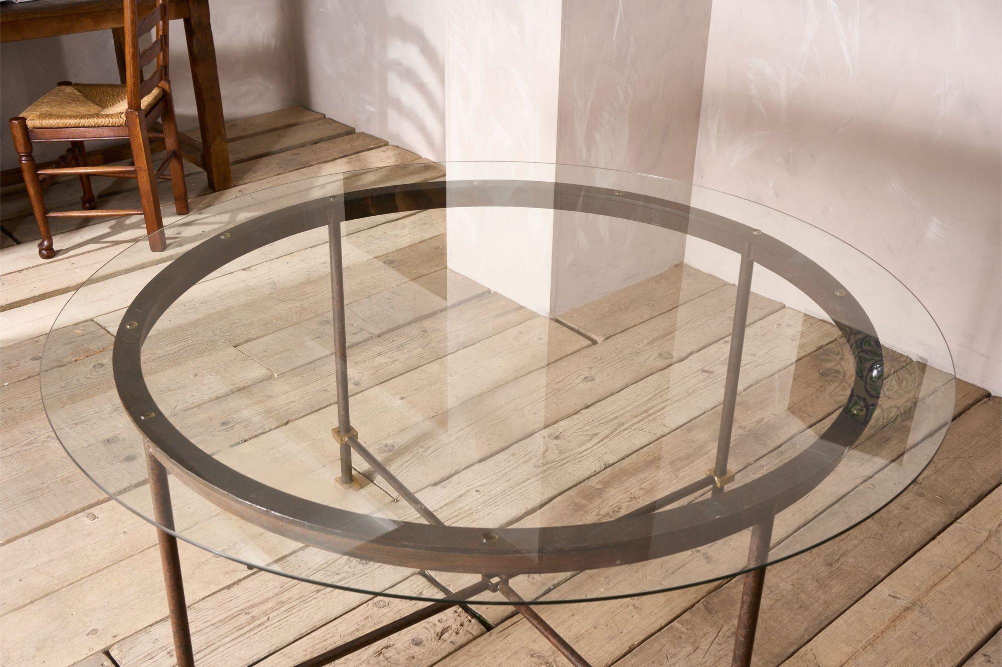 Mid century Spanish faux bronze and gilt metal centre table For Sale at ...