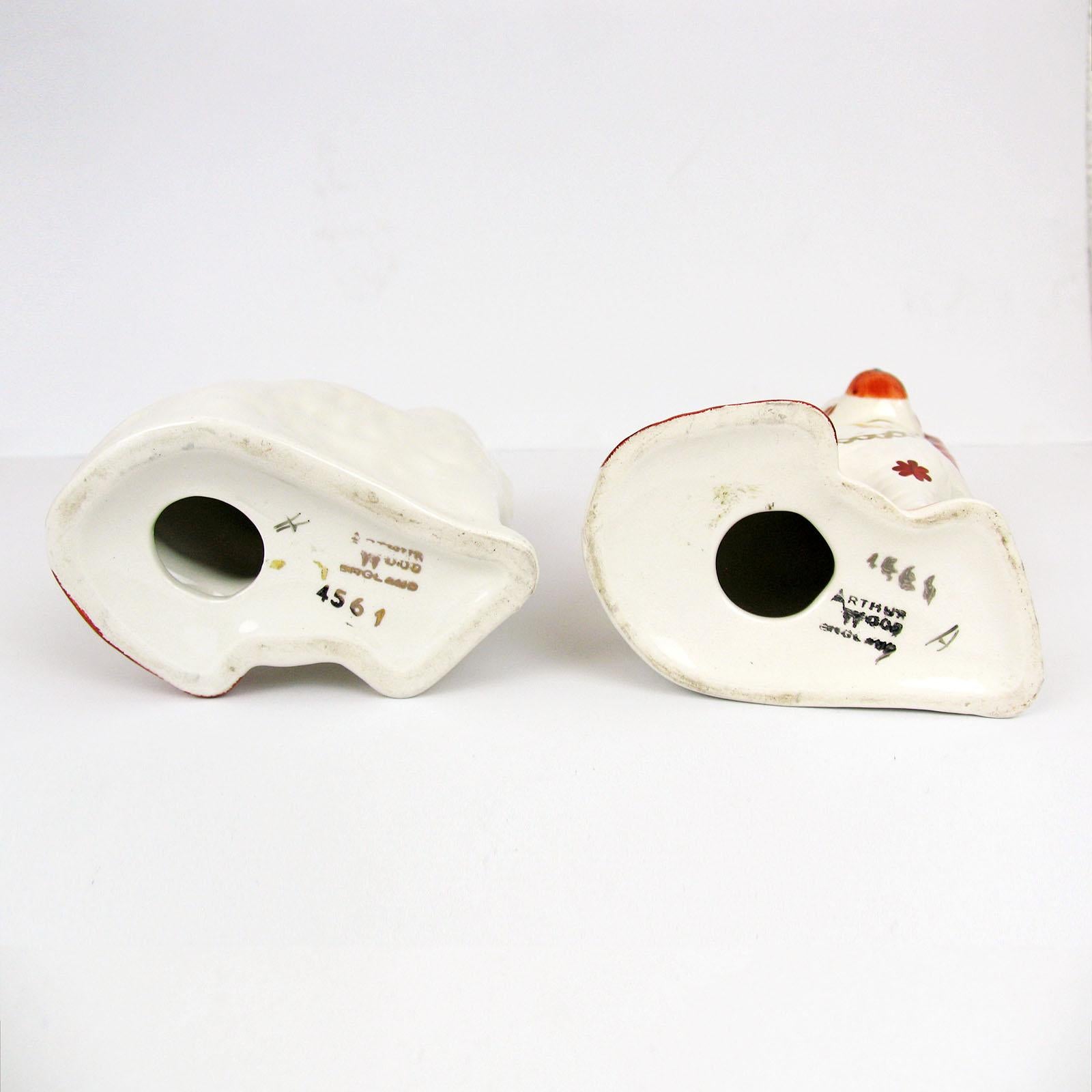 Midcentury Staffordshire Ceramic Dogs at 1stDibs