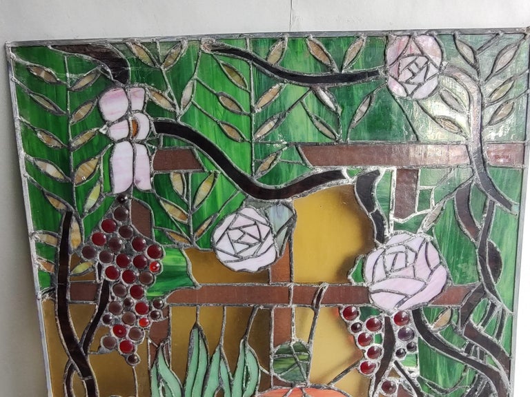 Midcentury Stained Glass Window Panels by Rainbow Studios NY, circa ...