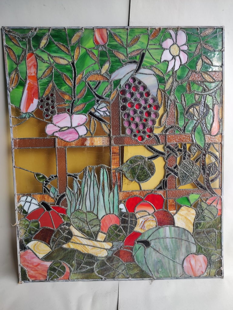 Midcentury Stained Glass Window Panels by Rainbow Studios NY, circa ...