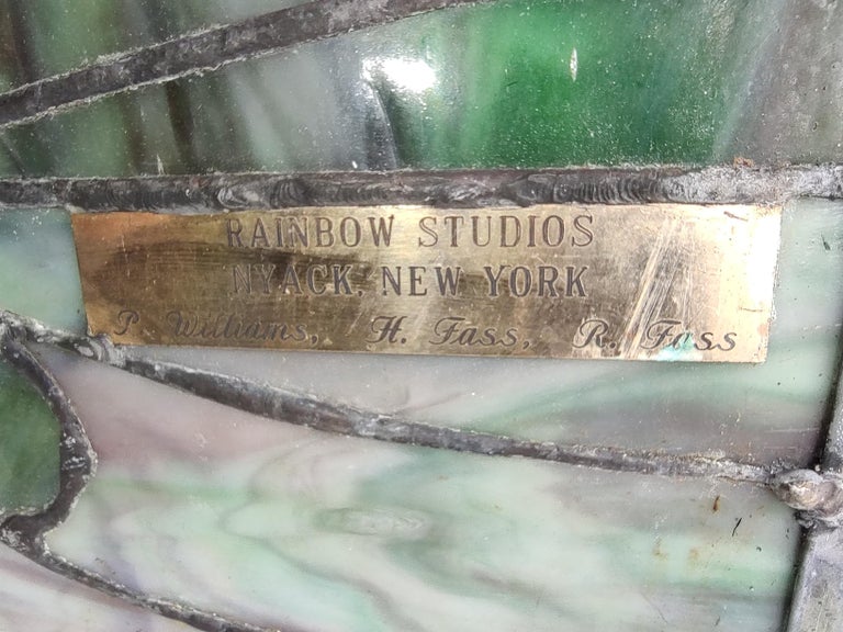 Midcentury Stained Glass Window Panels by Rainbow Studios NY, circa ...