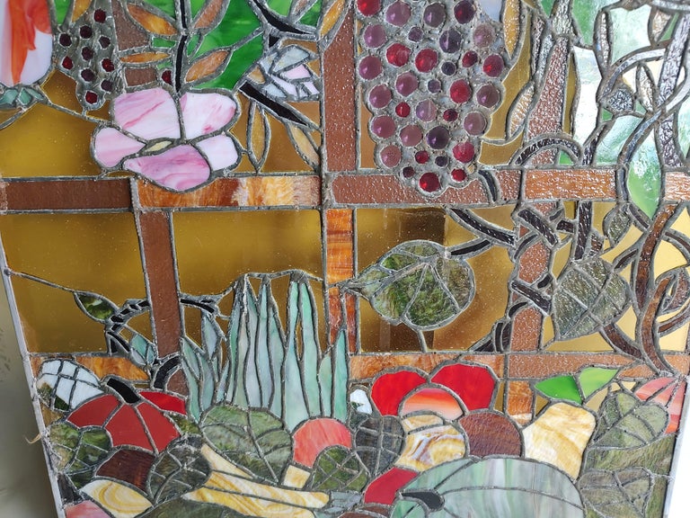 Midcentury Stained Glass Window Panels by Rainbow Studios NY, circa ...