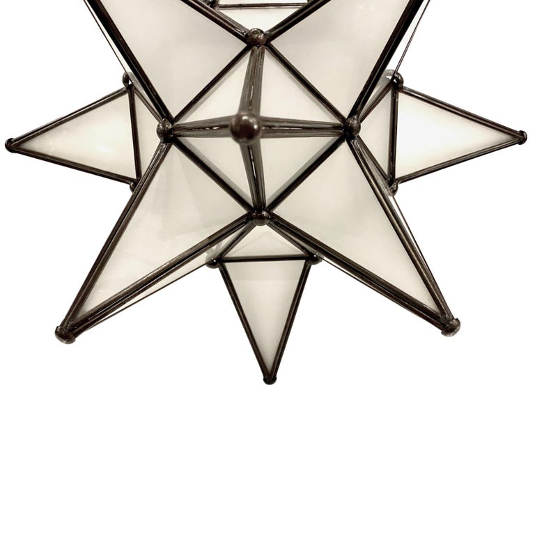 Pair of Mid Century Star Shaped Lanterns, Sold Individually For Sale at 1stDibs