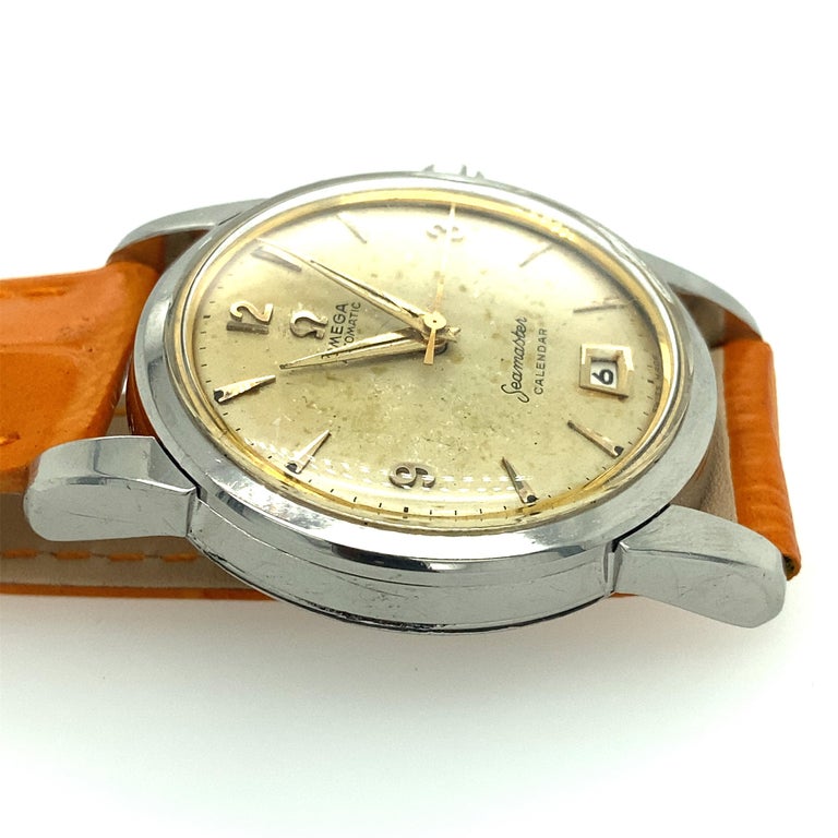 Mid-Century Steel Omega Watch at 1stDibs