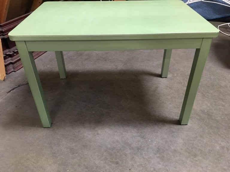 Midcentury Steelcase Tanker Dining Table and Chairs Set For Sale at 1stDibs