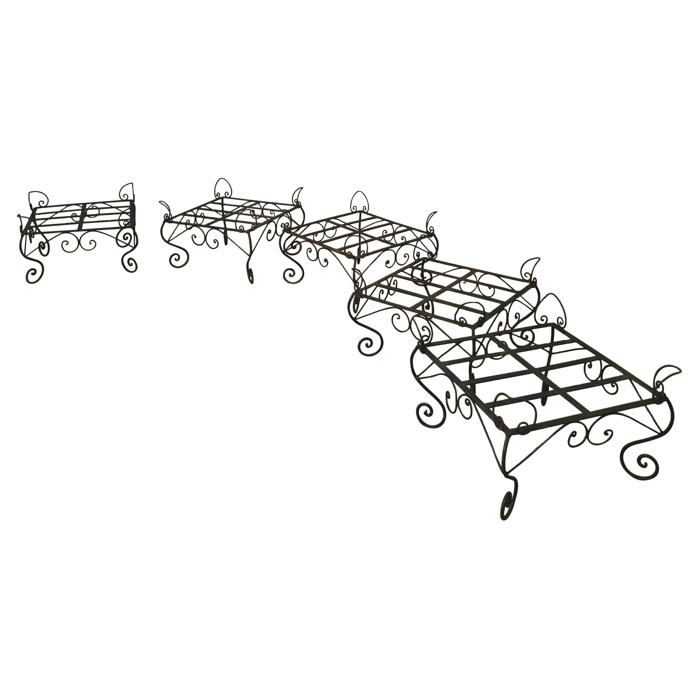 Set of Three Mid-Century Modern Stools Designed by John Yellen at 1stDibs