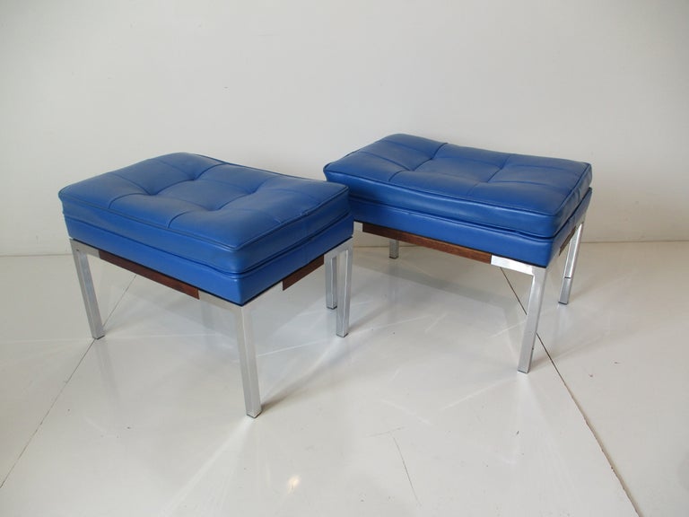 Mid Century Stools / Small Benches by Woodard For Sale at 1stDibs