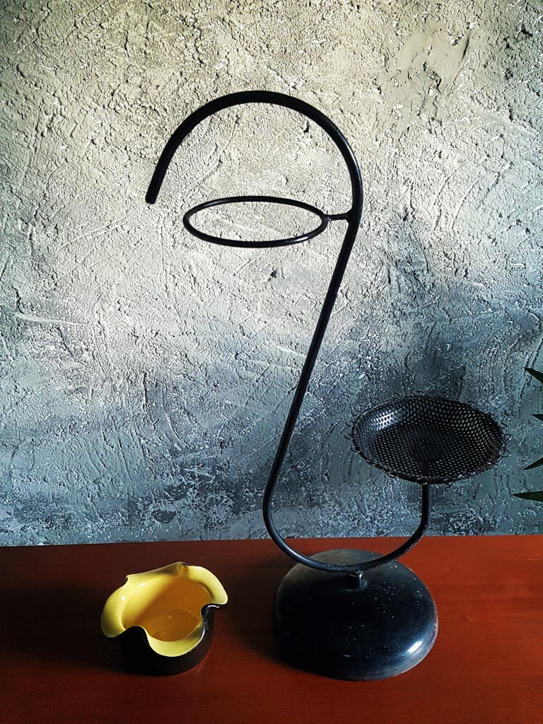 Mid-Century String Ceramic Ashtray Side Table Style Jouve Mategot ...