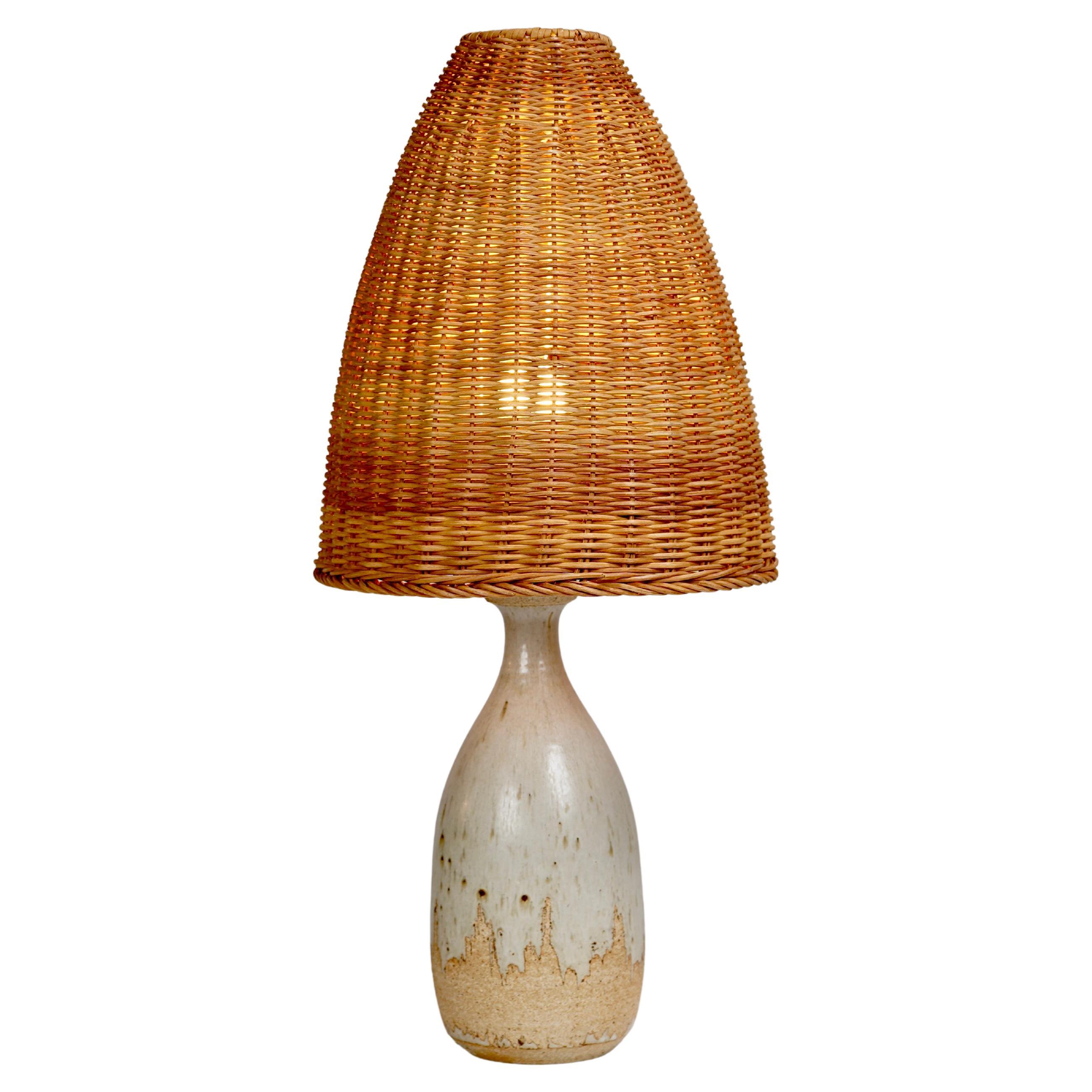 Terracotta Studio Pottery Lamp at 1stDibs